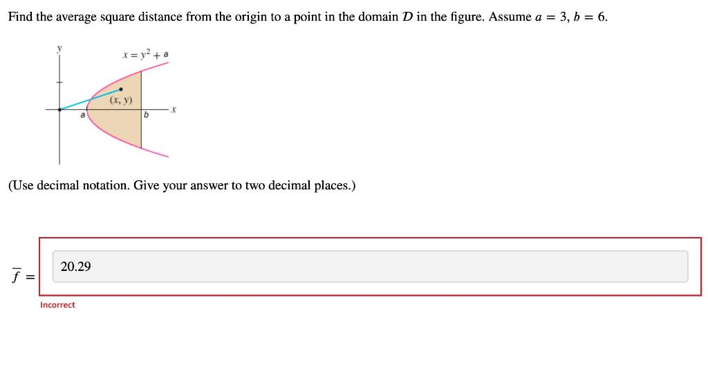 Solved Find the average square distance from the origin to a | Chegg.com