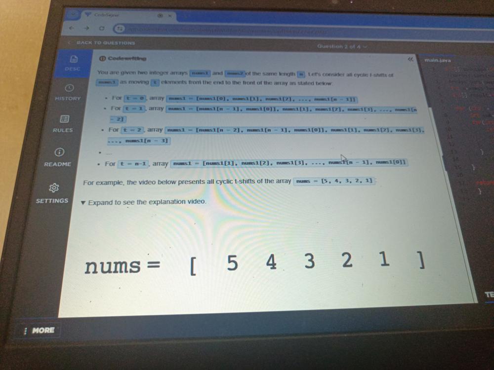 Solved cyclic rotation with absolute diffrence of two | Chegg.com