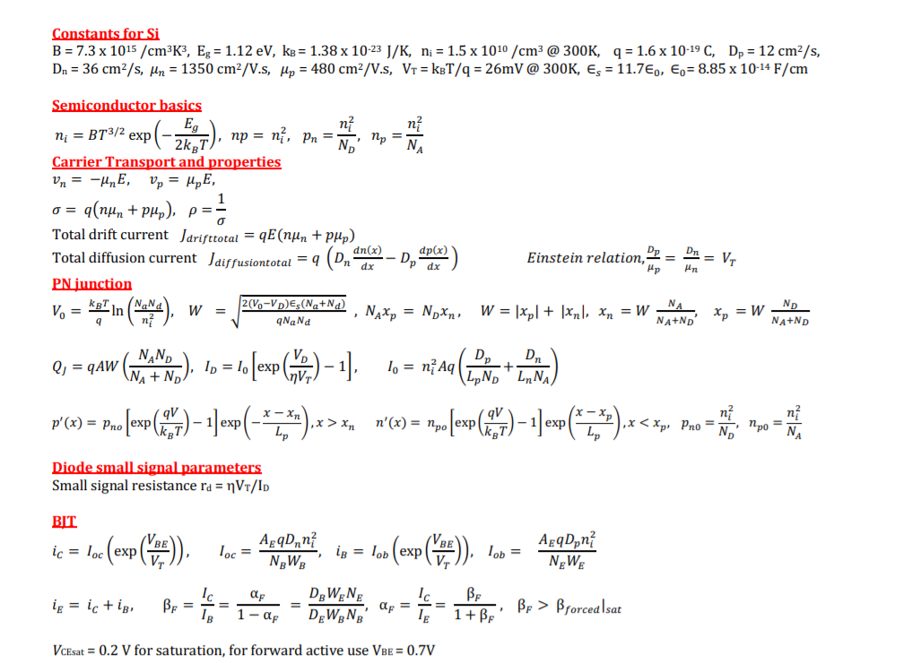 Solved 3. For the circuit shown use the constant voltage | Chegg.com
