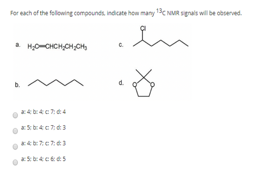 Solved For each of the following compounds, indicate how | Chegg.com