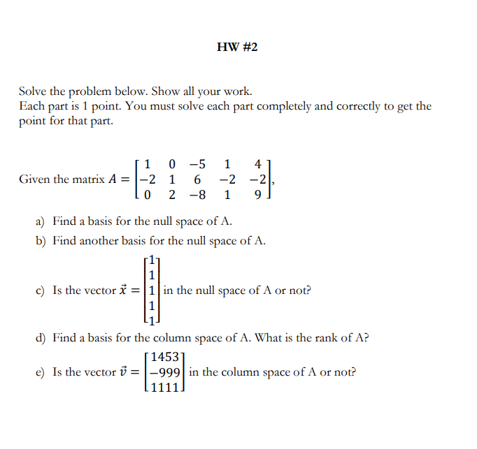 Solved Solve the problem below. Show all your work. Each | Chegg.com