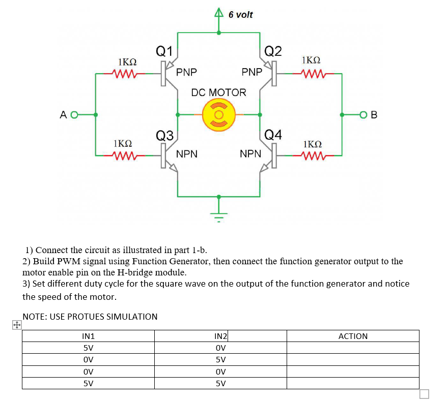 1) Connect the circuit as illustrated in part 1-b. 2) | Chegg.com