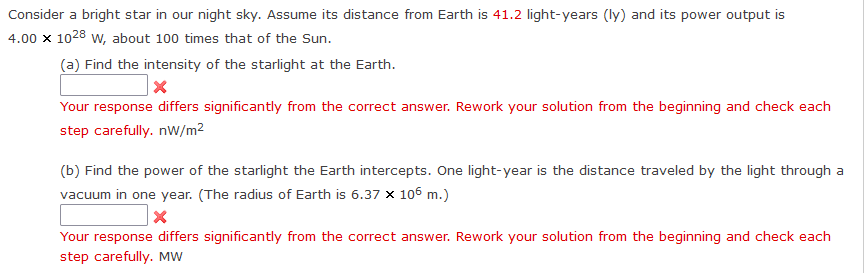 Solved Consider a bright star in our night sky. Assume its | Chegg.com
