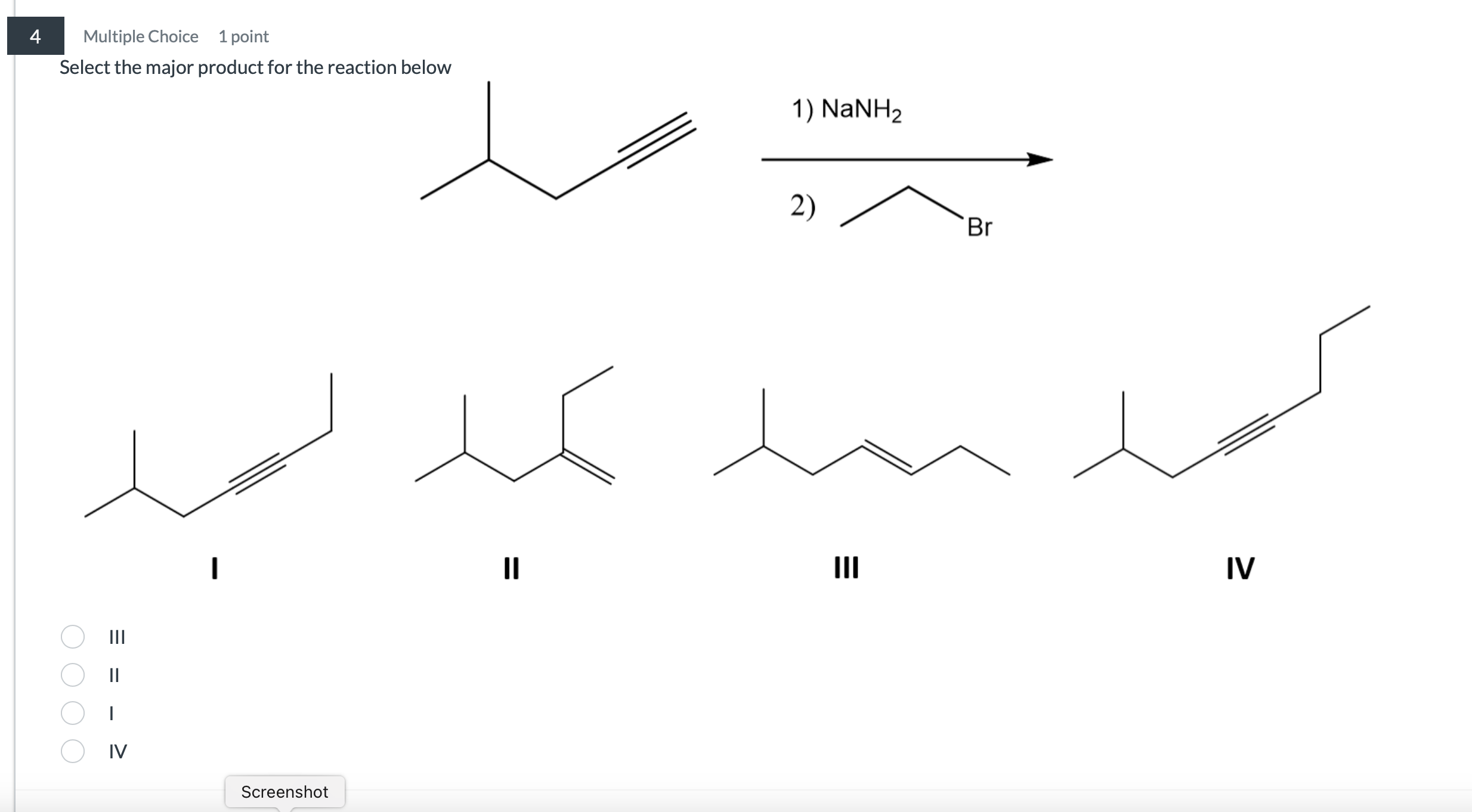 Solved Select the major product for the reaction | Chegg.com