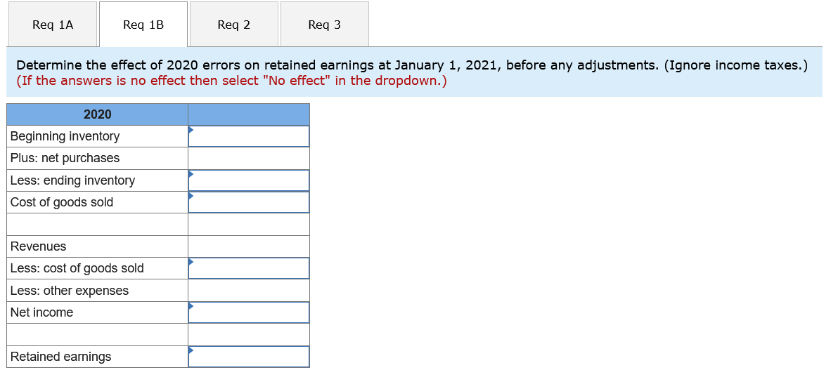 Solved Exercise 20-19 (Algo) Error correction; inventory | Chegg.com