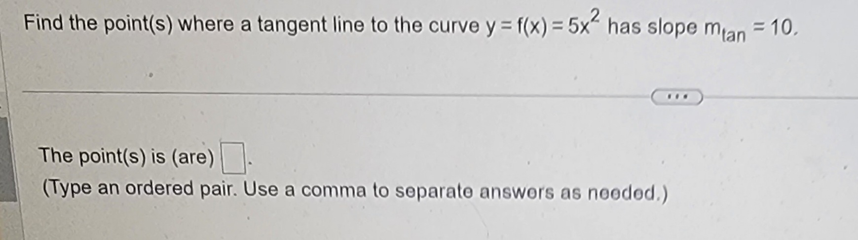 Solved Find the point(s) ﻿where a tangent line to the curve | Chegg.com