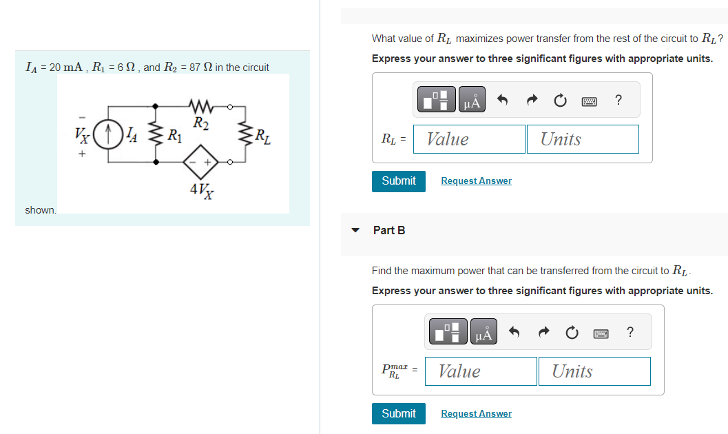 Solved What value of RL maximizes power transfer from the | Chegg.com