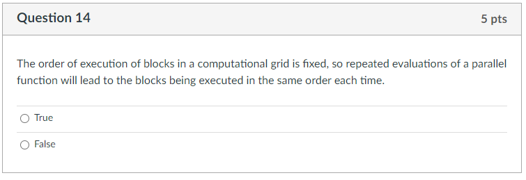 Solved The Order Of Execution Of Blocks In A Computational 8329