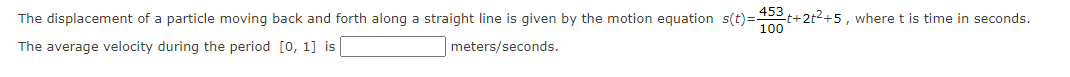 Solved The displacement of a particle moving back and forth | Chegg.com