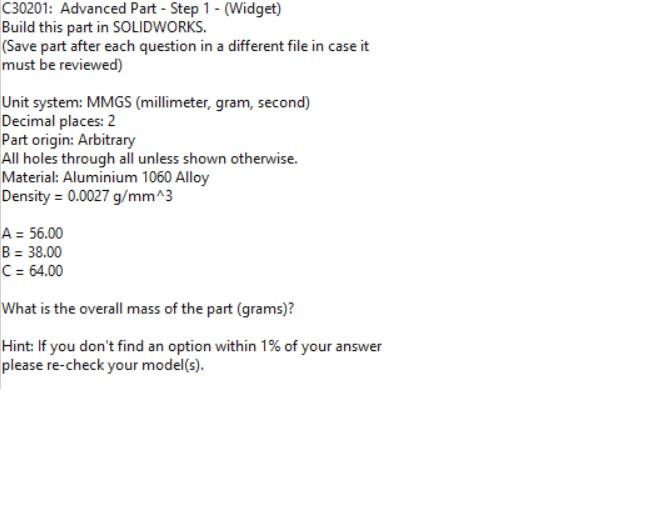 Solved 15 015 R50 30° / В 24 19 300 31 15 с A C30201: | Chegg.com