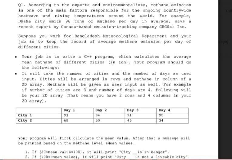 Solved Your program will first calculate the mean value. | Chegg.com