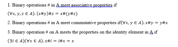 Solved 1 Binary Operations In A Meet Associative 9317