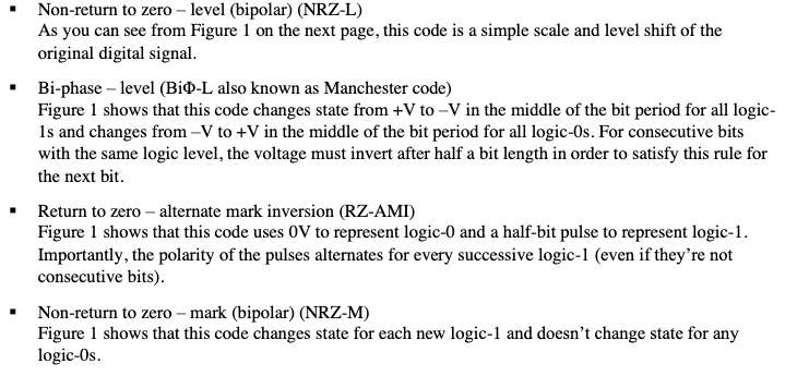 Solved Non-return to zero-level (bipolar) (NRZ-L) As you can | Chegg.com