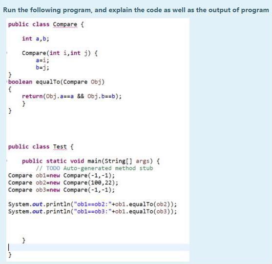 Solved Run the following program, and explain the code as | Chegg.com