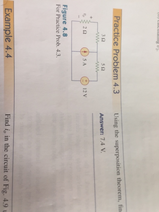 Solved Using the superposition theorem, Find i0 in the | Chegg.com