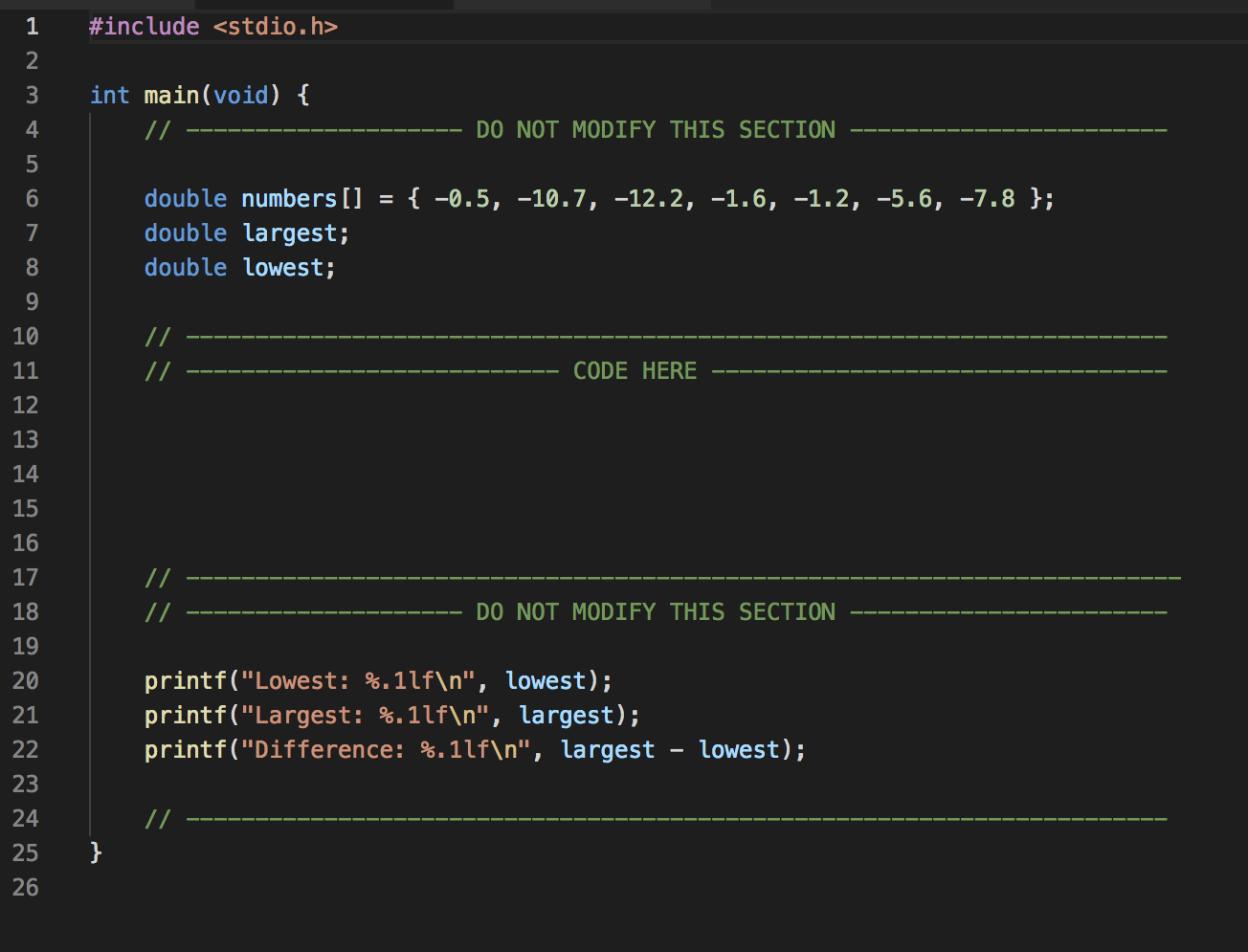 Solved Complete the code given below to compute the | Chegg.com