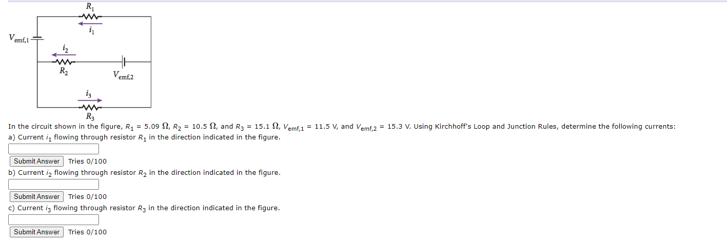 Solved a) Current i1 flowing through resistor R1 in the | Chegg.com