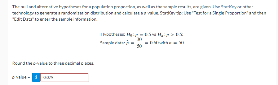 Solved The null and alternative hypotheses for a population | Chegg.com