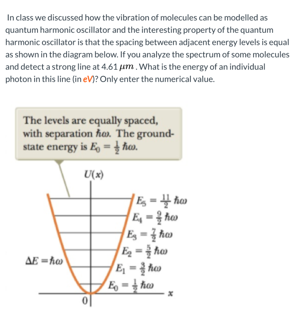 Solved In class we discussed how the vibration of molecules | Chegg.com