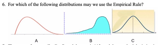 Solved 6. For which of the following distributions may we | Chegg.com