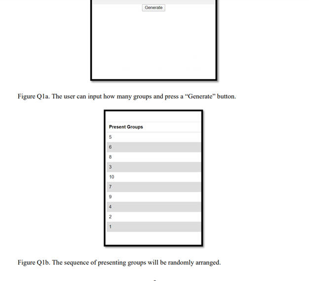Solved Question 1: Random Order Generator for Group | Chegg.com