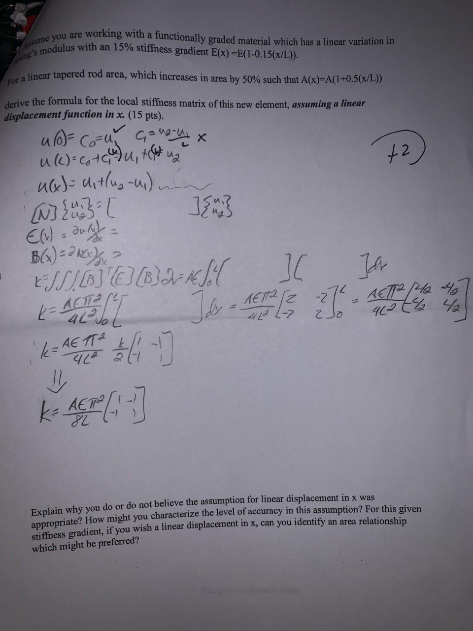 Solved Assume you are working with a functionally graded | Chegg.com