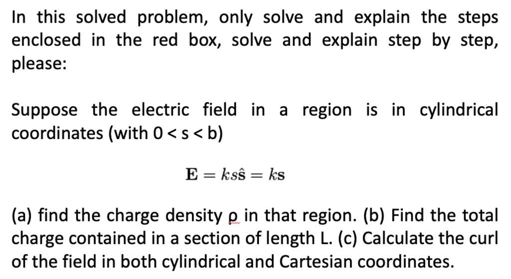 Solved In this solved problem, only solve and explain the | Chegg.com