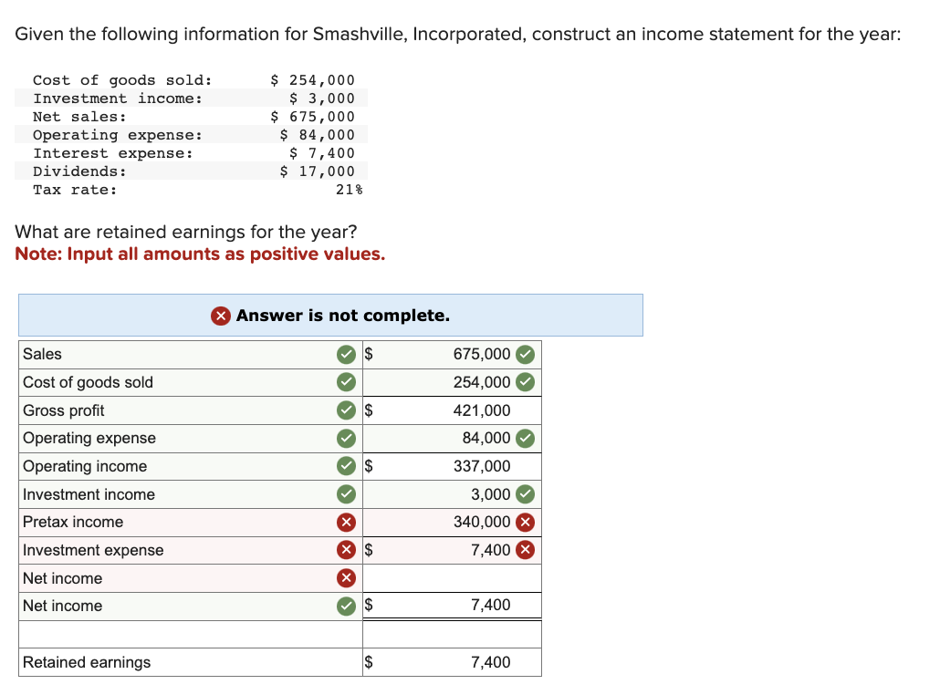 Solved Given the following information for Smashville, | Chegg.com