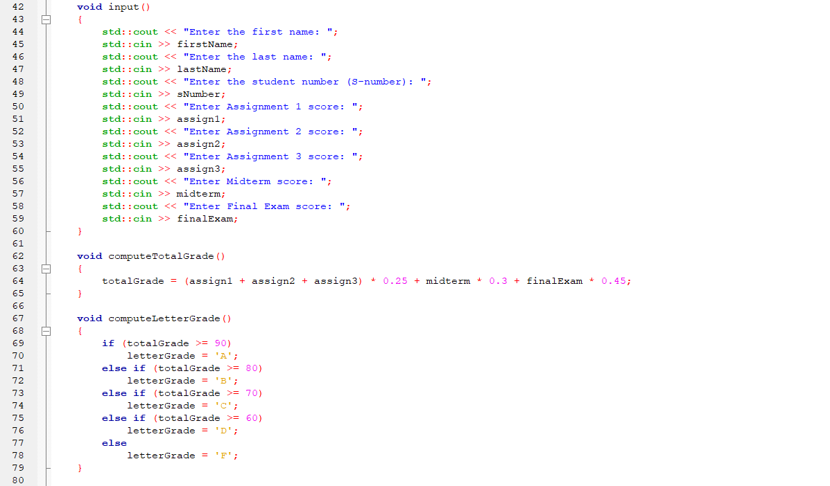Solved The point of this coding assignment is to input a | Chegg.com