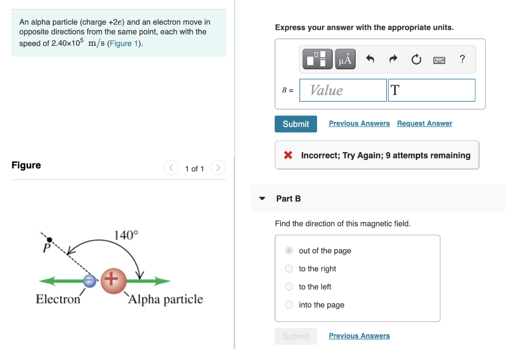Solved Constants An alpha particle (charge +2e) and an | Chegg.com