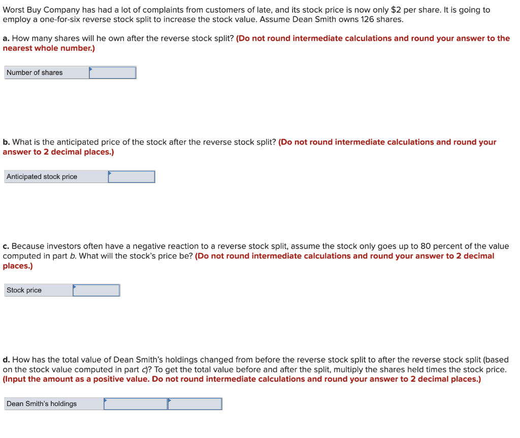 Solved Worst Buy Company has had a lot of complaints from | Chegg.com