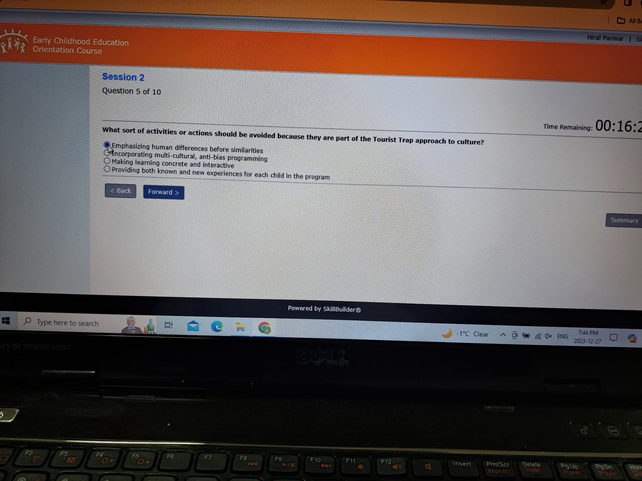 Solved What sort of activities or actions should be avoided | Chegg.com