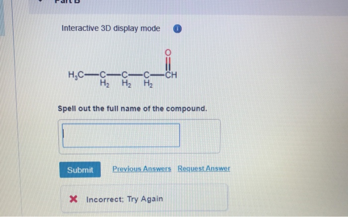 Solved Interactive 3D display mode O Spell out the full name | Chegg.com