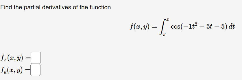 Solved Find the partial derivatives of the function | Chegg.com