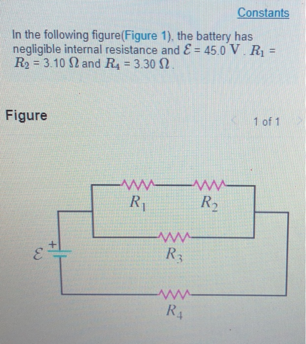 Solved Constants In the following figure(Figure 1), the | Chegg.com