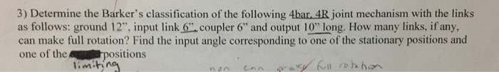 Solved Determine the Barker's classification of the | Chegg.com