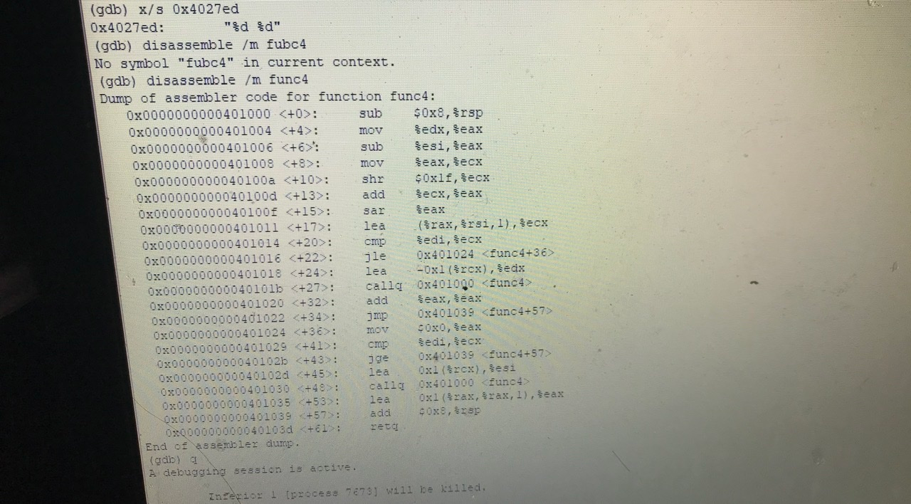 gdb) disas Dump of assembler code for function | Chegg.com