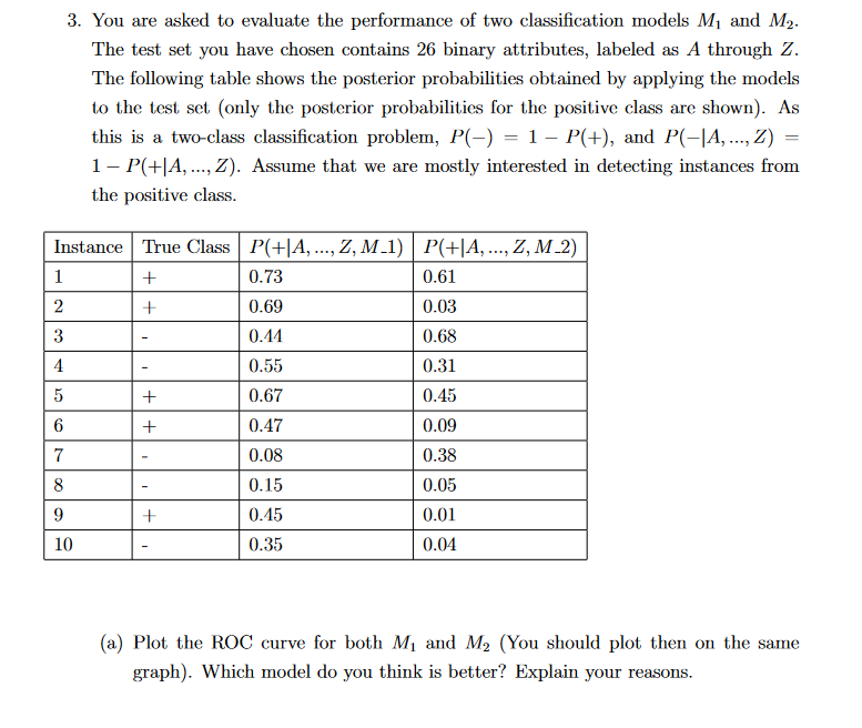 Solved 3. You are asked to evaluate the performance of two | Chegg.com