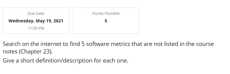 Solved Function Point metric (FP) • Function points are | Chegg.com