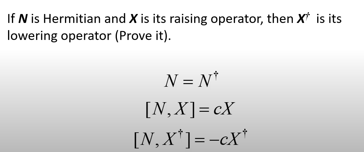 Solved If N is Hermitian and X is its raising operator, then | Chegg.com