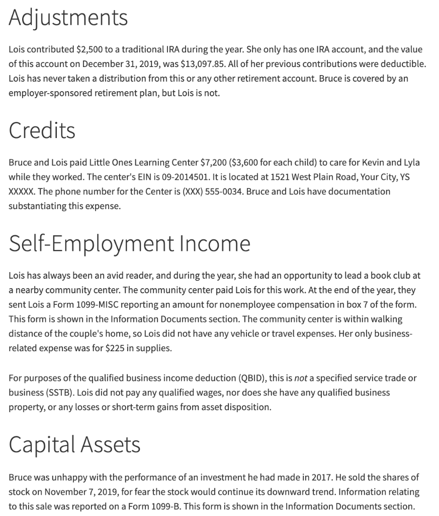 1. Prepare the tax return by hand or by using the | Chegg.com