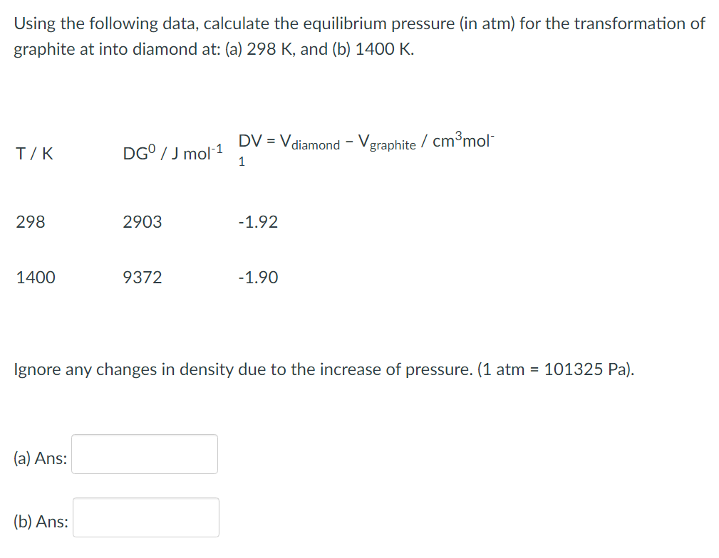 Solved Using the following data, calculate the equilibrium | Chegg.com