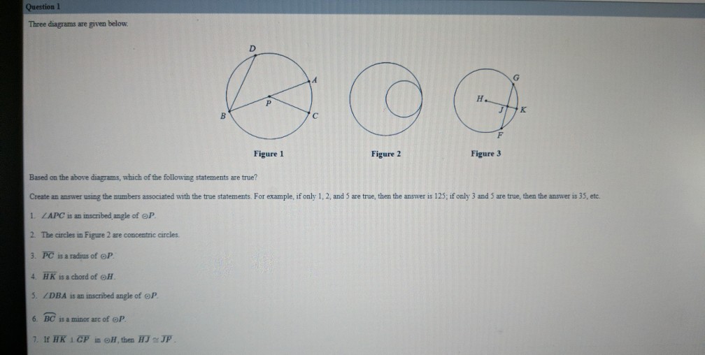 Solved estion Three diagrams are given below Figure 1 Figure | Chegg.com