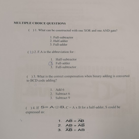 Solved MULTIPLE CHOICE QUESTIONS )1. What can be constructed | Chegg.com