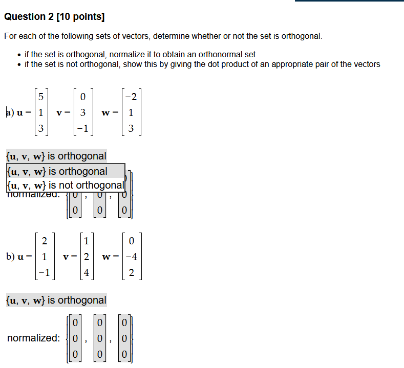 Solved Question 2 [10 points] For each of the following sets | Chegg.com