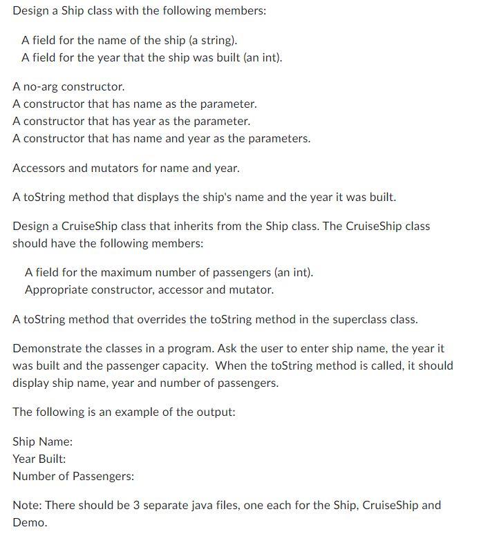 Solved I dont know how to do this Java assignment please | Chegg.com