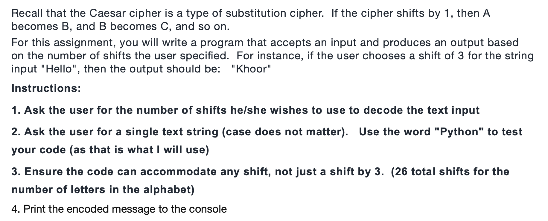 Solved Recall that the Caesar cipher is a type of | Chegg.com