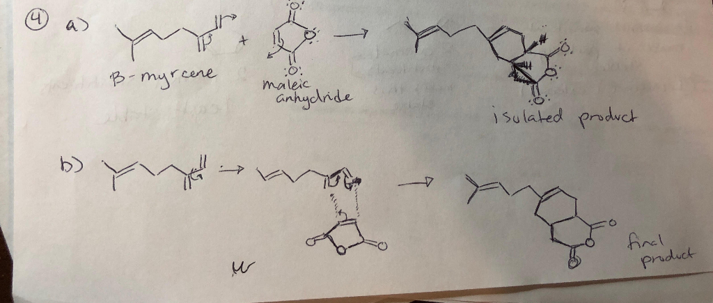 Solved For number 4, we had a reaction using maleic | Chegg.com