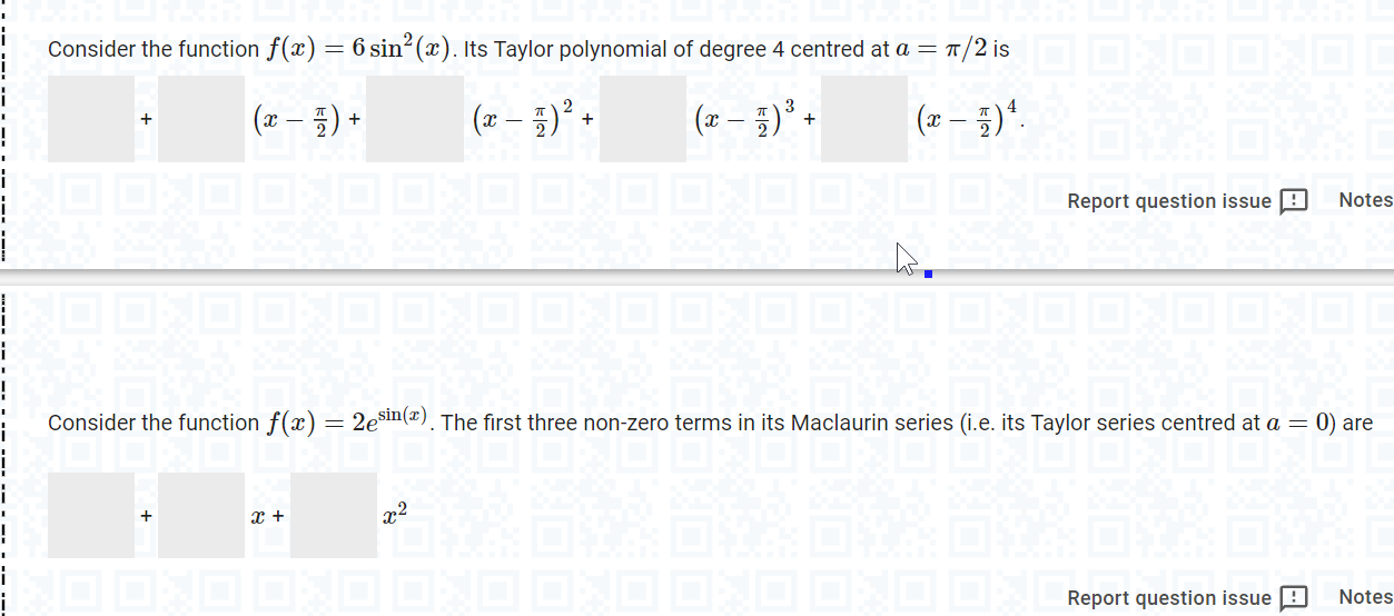 Solved Consider the function f(x) = 6 sin²(x). Its Taylor | Chegg.com