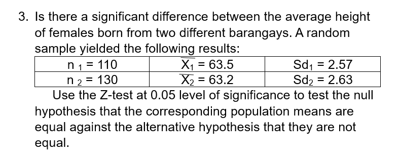Solved Is there a significant difference between the average | Chegg.com